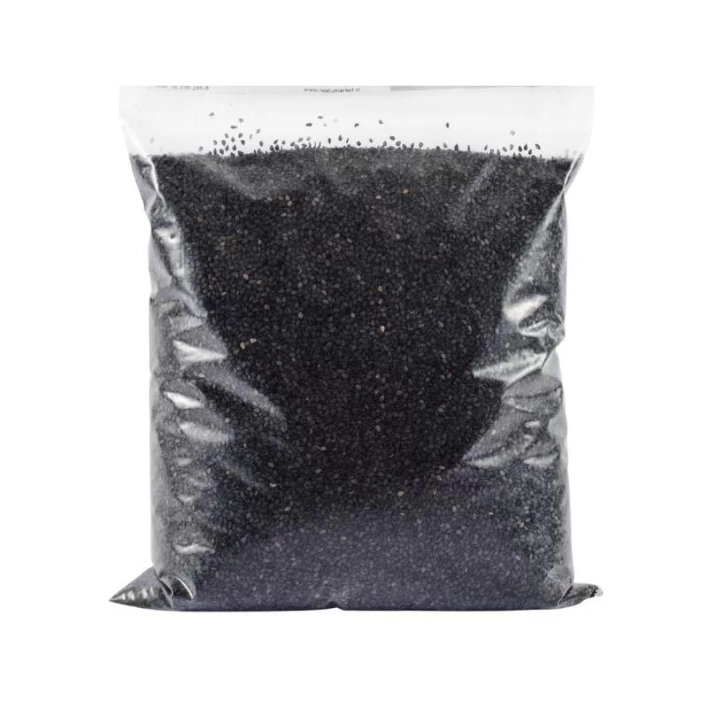 SESAMO NEGRO TOSTADO HOD FOODS BOLSA 1KG - Hod Foods