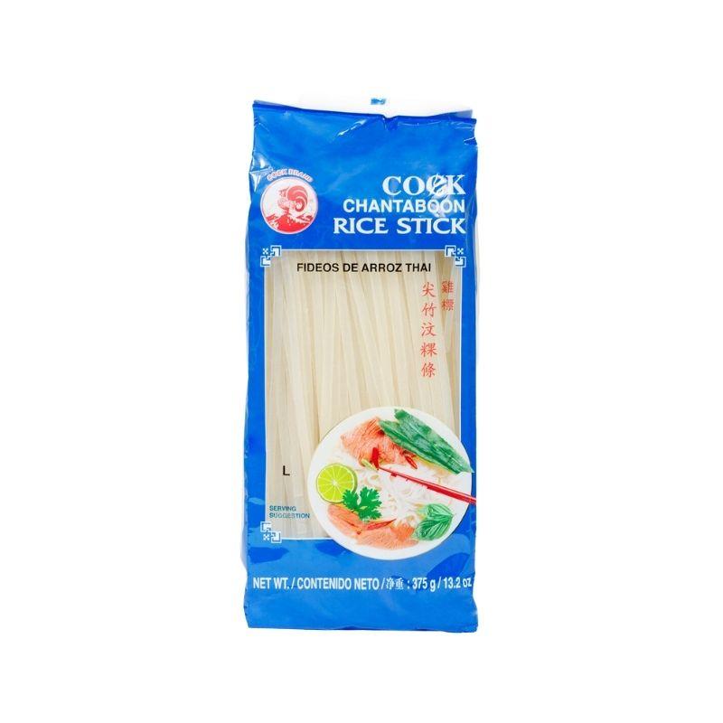 FIDEO DE ARROZ ANCHO 5MM COCK BRAND 375 GRS - Hod Foods