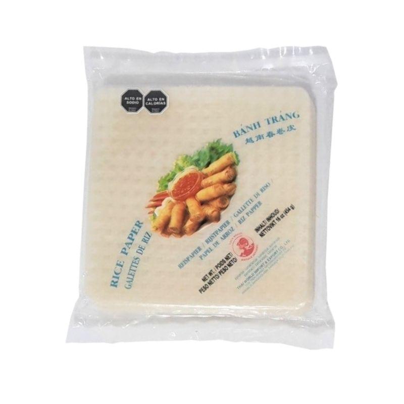 HOJA DE ARROZ CUADRADA COCK BRAND 454 GRS - Hod Foods
